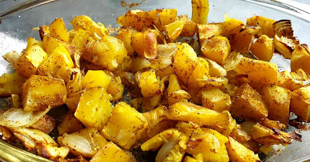 Pečené kari brambory - Jídelní plán